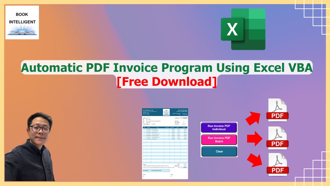 Automatic PDF Invoice Generator Using Excel VBA – Free Download